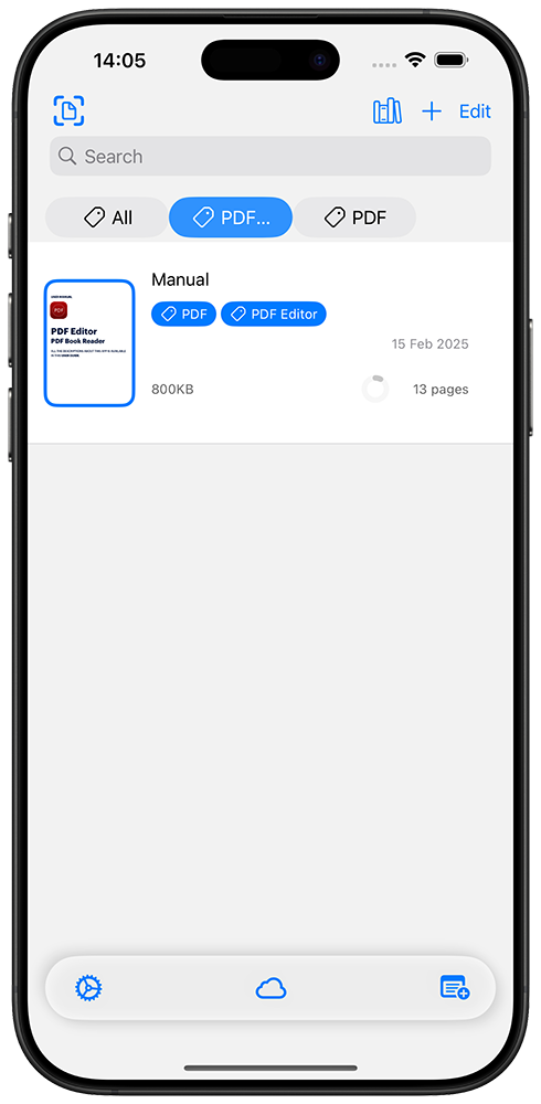 PDF Editor, PDF Book Reader